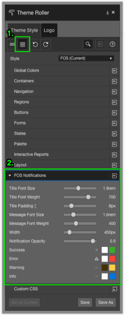 FOS - Notifications | APEX Plug-in