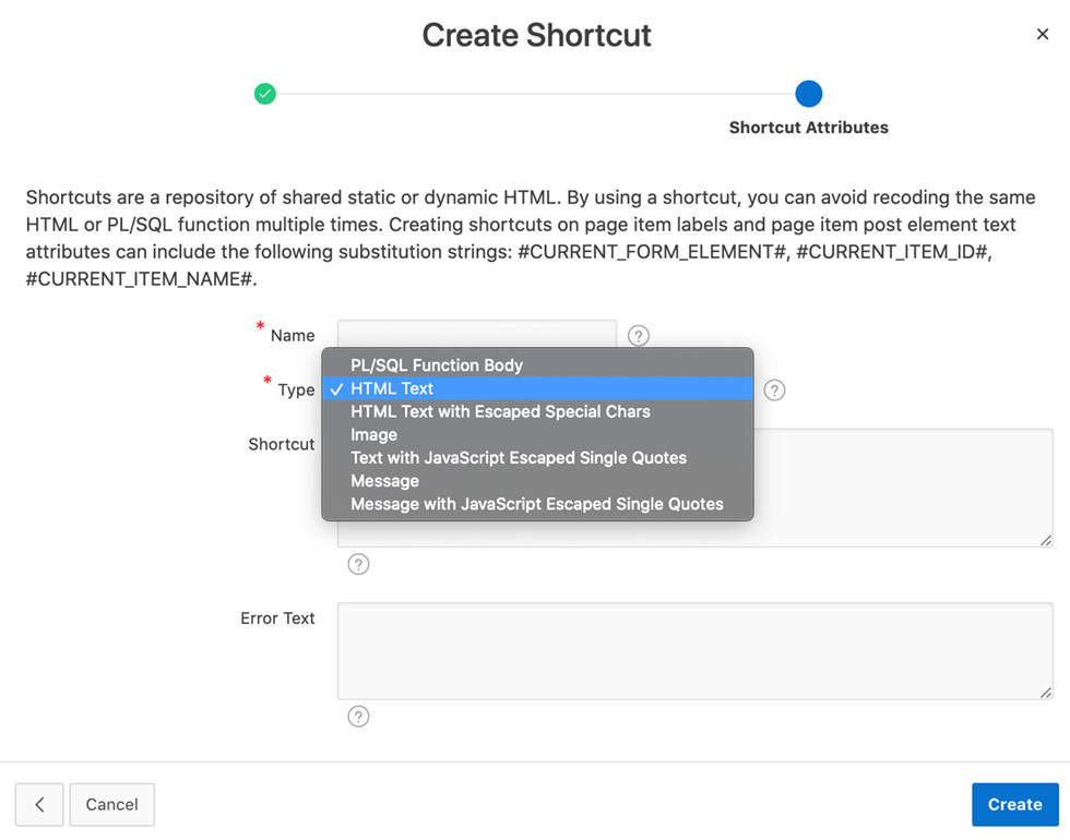 FOS - Static Content | APEX Plug-in